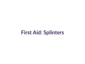 Splinter: Removal, Treatment, and Prevention - Skinsight